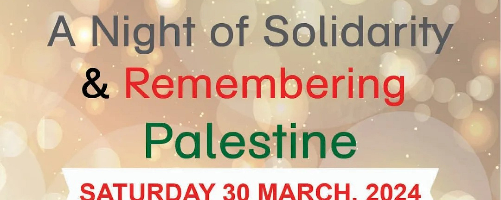 MSOÉ | Palestine Fundraising Ramadan Dinn